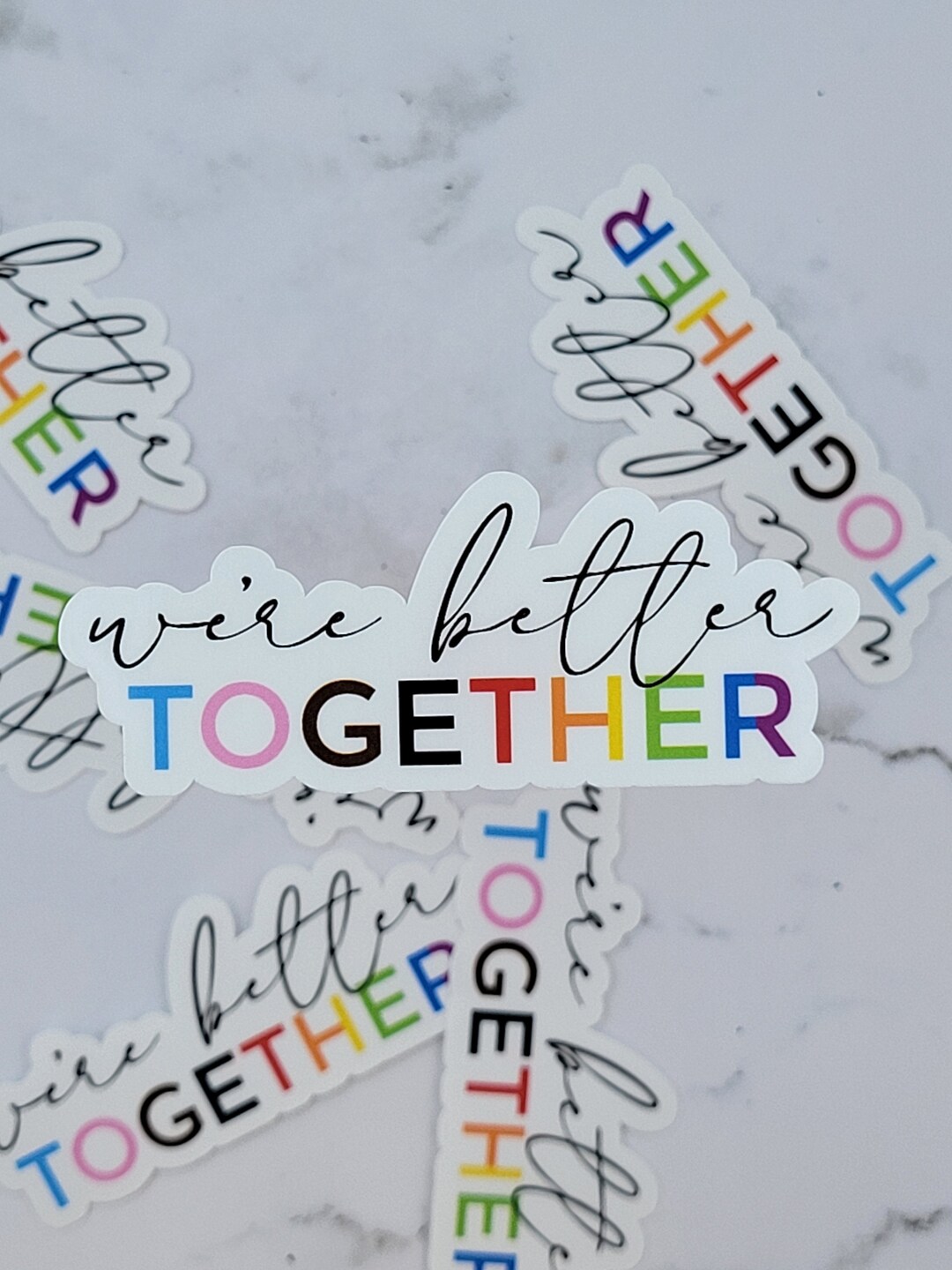 We're Better Together, Pride Sticker - Etsy