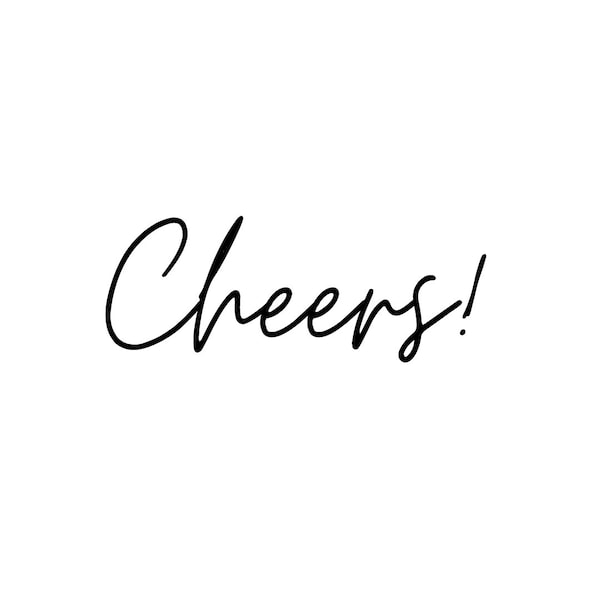 Cheers Font Svg - Etsy