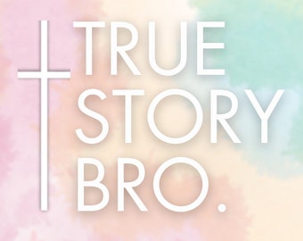 True Story Bro Cross Funny Christian Car Vinyl Decal Religious Sticker ...
