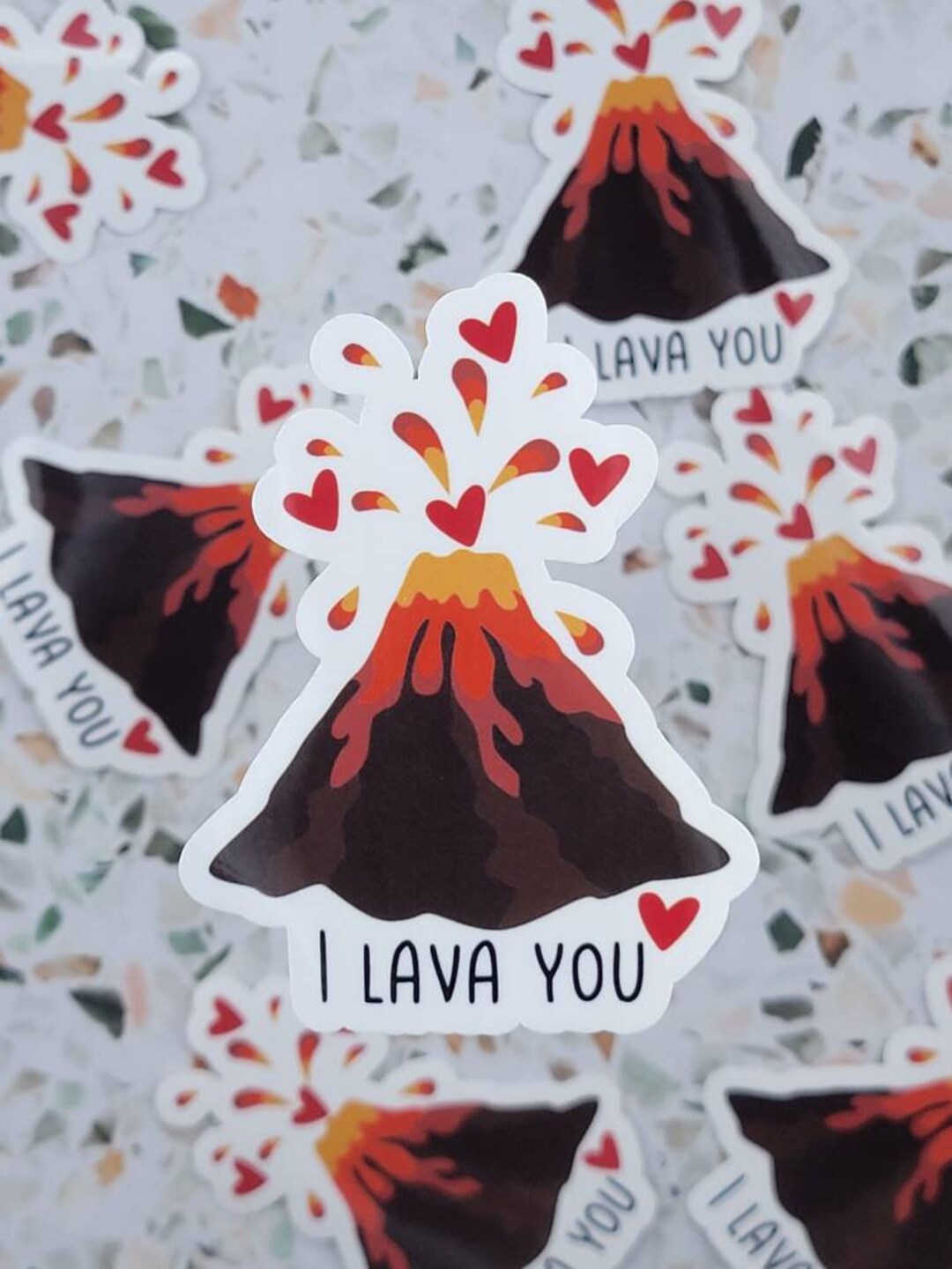 I Lava You Sticker, Volcano - Etsy