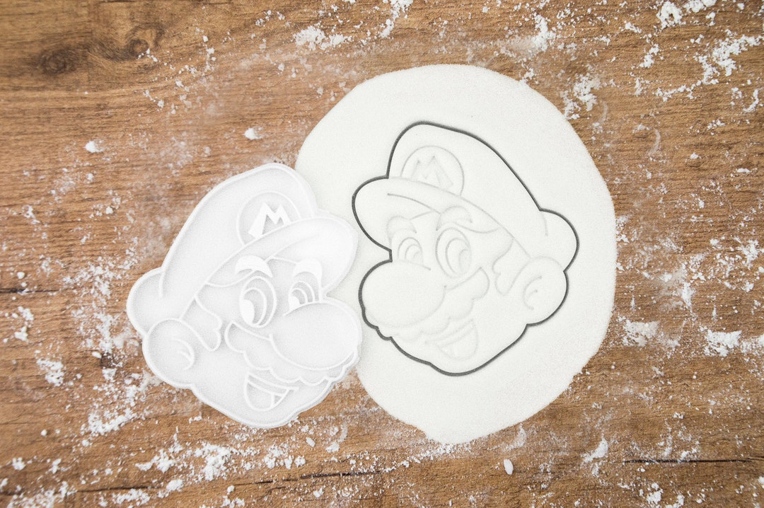 Mario Cookie Cutter, Mario Bros Svg Cookies, Clay Cutter and Stamp ...