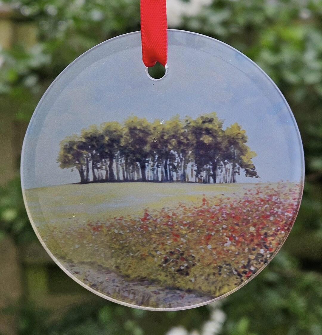Cornwall Themed Glass Christmas Tree Decorations, Nearly There Trees ...