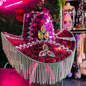 Pink Molly Mirror Cowboy Hat - Etsy