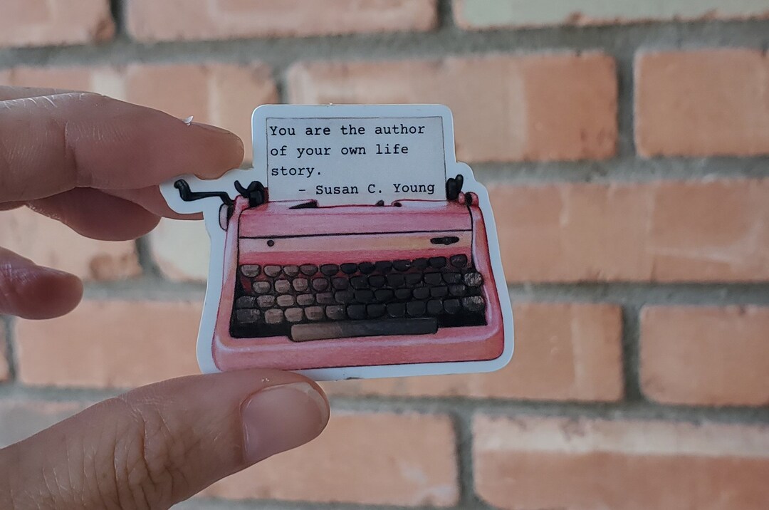 Typewriter Sticker | Quote Sticker - Etsy