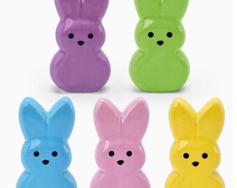 Mr. and Mrs. Bunny Ceramic Easter Bunny Pair Ceramic Rabbit - Etsy