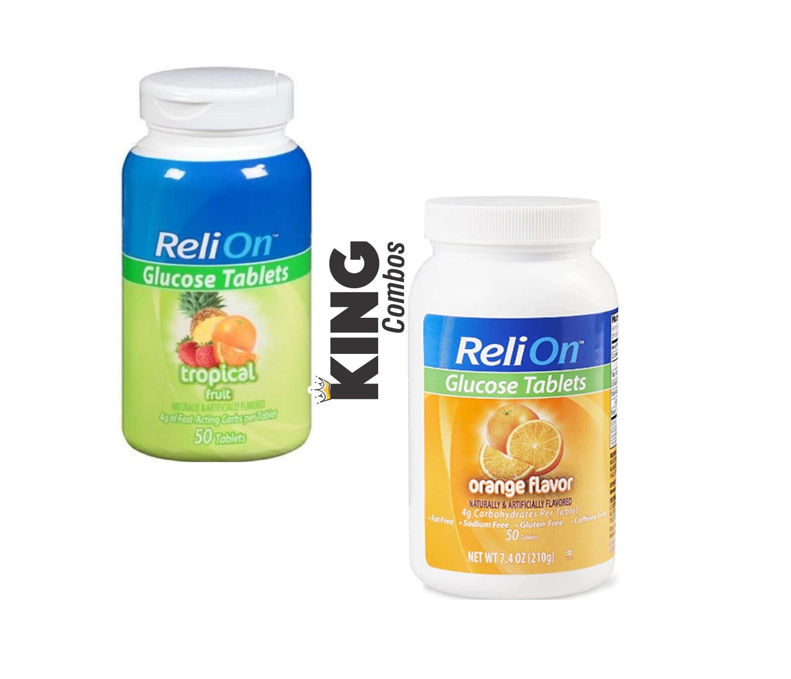 Relion Flavor Glucose Tablets 2 Pack Flavor Tropical Orange - Etsy