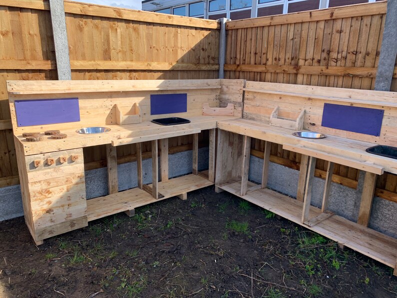 SALE Now on - L-shaped Extra Large Double Mud Kitchen - Etsy UK