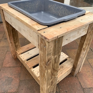 Sensory Wooden Water Table Outdoor Garden - Etsy