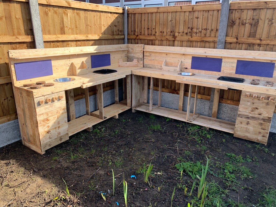 SALE Now on - L-shaped Extra Large Double Mud Kitchen - Etsy UK