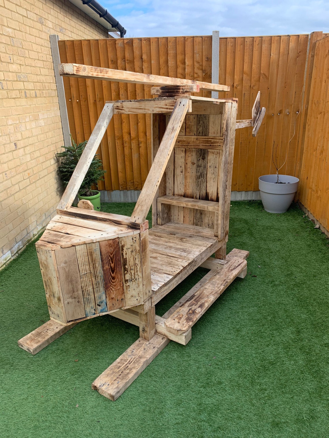 SALE COLLECTION ONLY Wooden Helicopter Garden Playset - Etsy UK