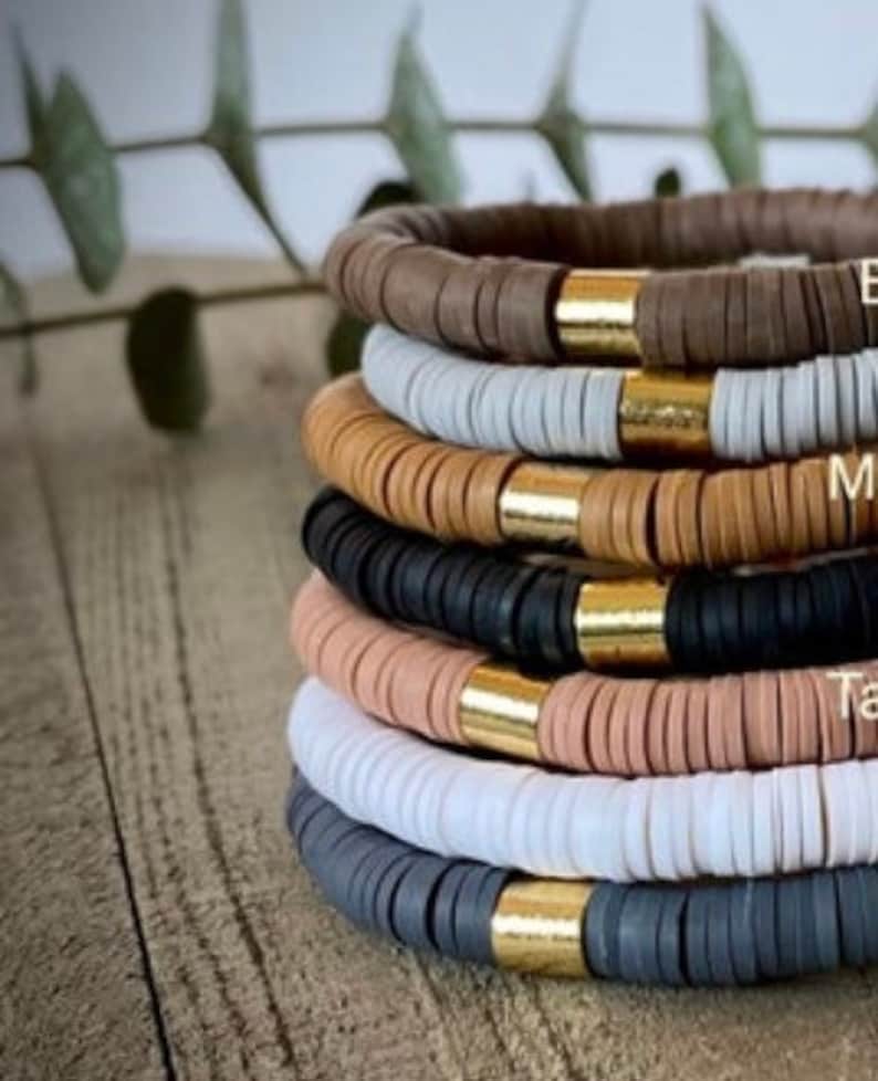Heishi Bracelets - Lots of Colors Available - Stackable Bracelets ...