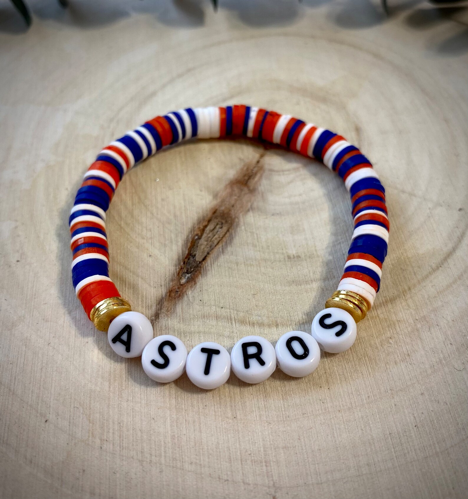 Astros Game Night Stackable Heishi Bracelets Houston TX - Etsy