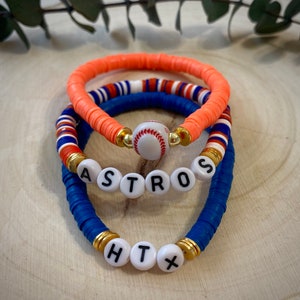 Astros Game Night- Stackable Heishi Bracelets- Houston TX- Playoffs ...