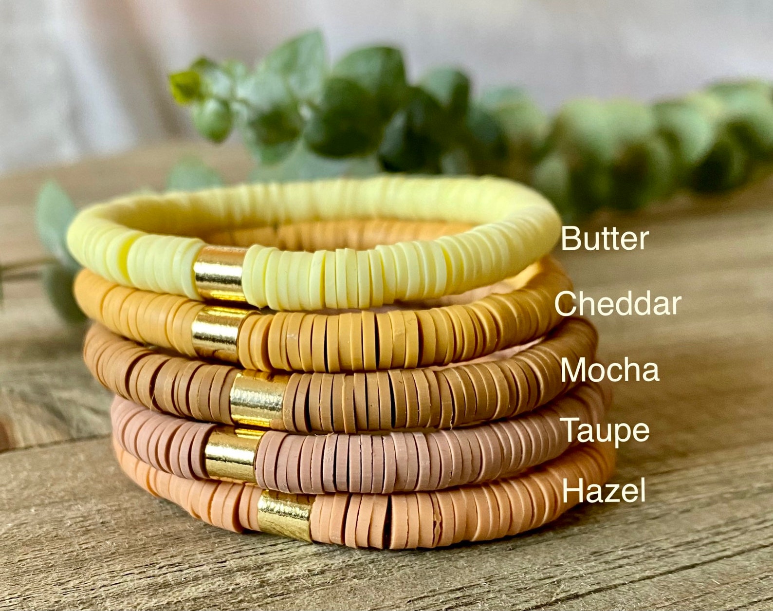 Heishi Bracelets Lots of Colors Available Stackable | Etsy