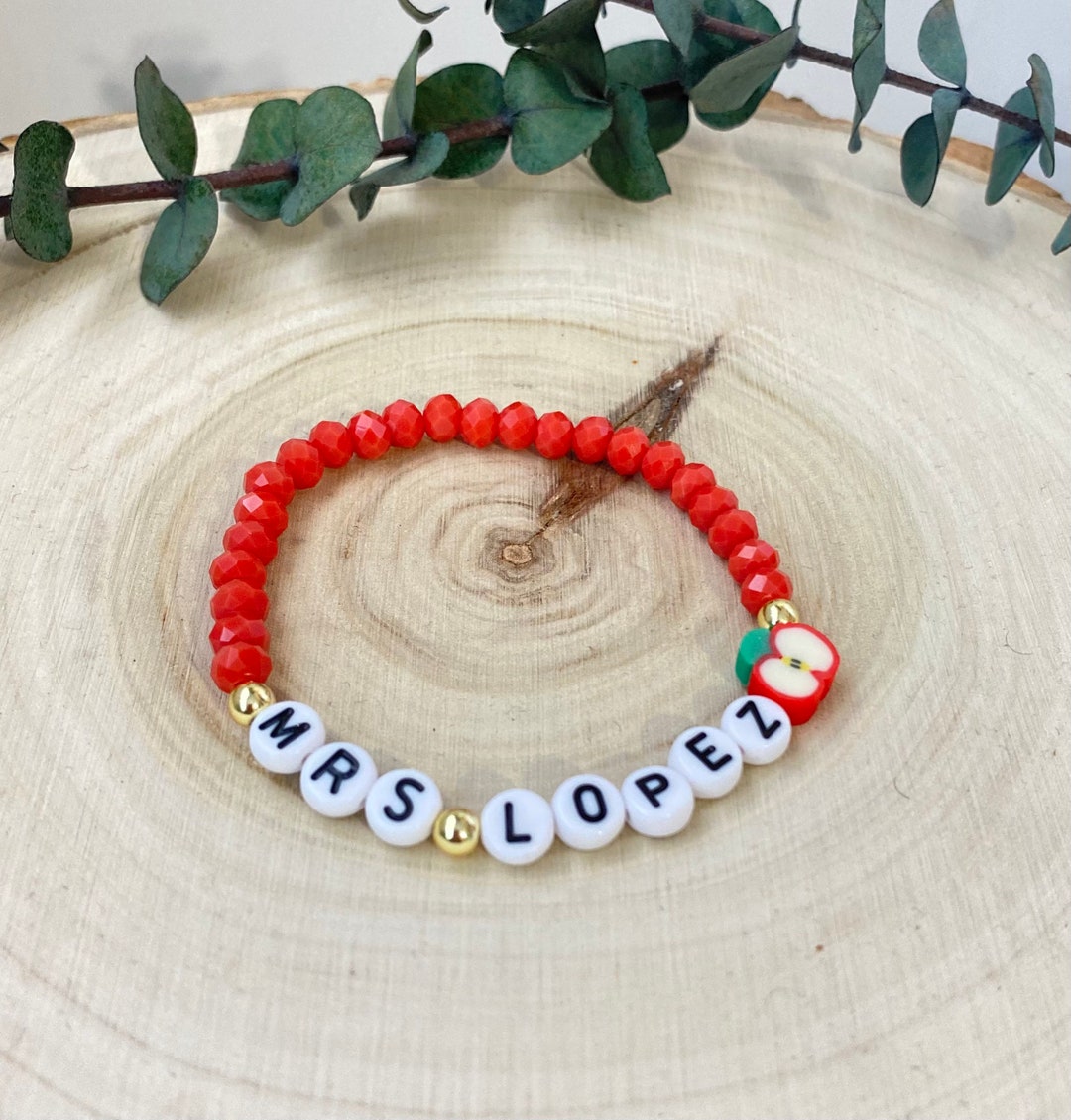 Teacher Bracelets -teacher Appreciation Gift -school Opening Gift ...