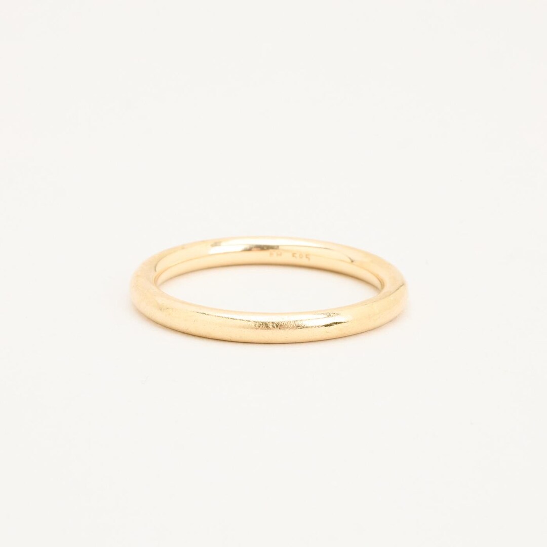 Classic 14K Gold Simple Band Ring, Timeless Elegance, Size 12 ...