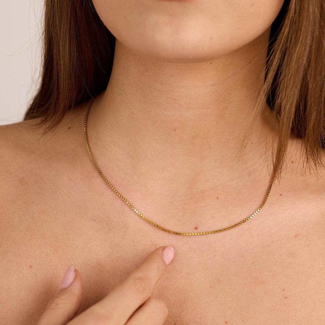 BNH Venezia Necklace in 8K Gold, 16.54 Inches Solid Gold Fine Jewelry ...