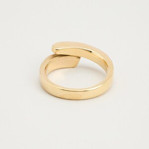 Ring in 8K Gold Size 8 Real Genuine Gold Minimalistic Gold Jewelry ...