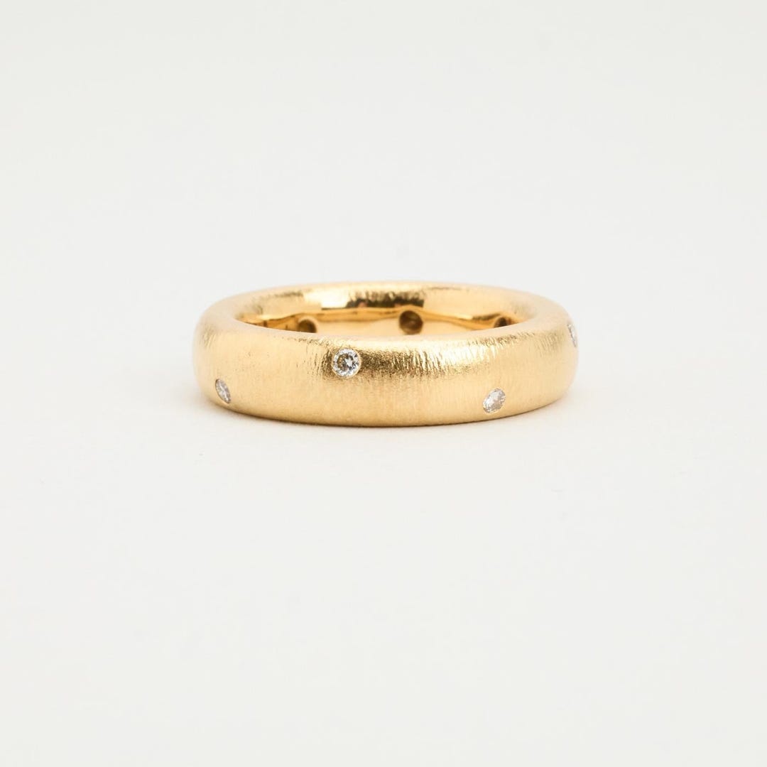 Ole Lynggaard Ring With Diamond in 18K Gold Size 6 Vintage Solid Gold ...