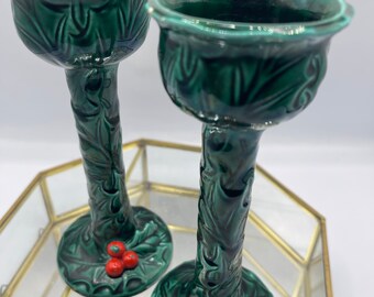 Lefton Holly Holders - Etsy