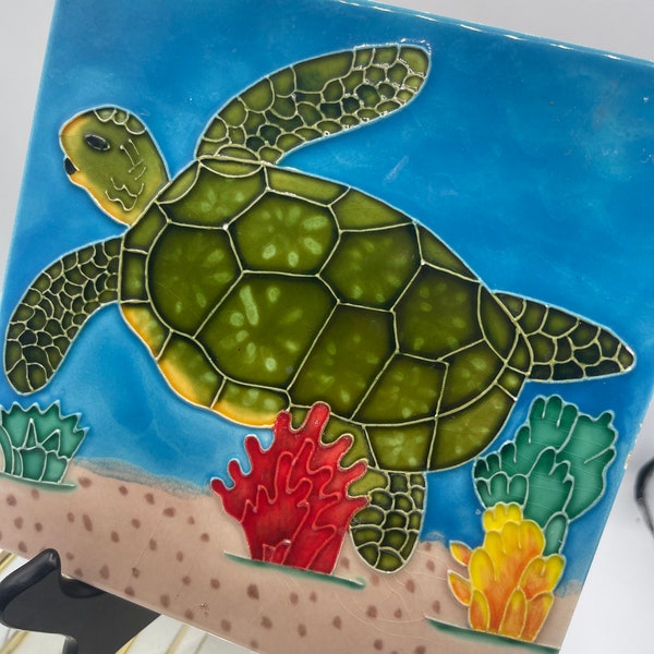Turtle Mosaic Tile - Etsy