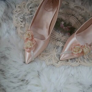 Champagne Pink Heels Marie Antoinette Rococo Baroque Bridal Heels Paris ...