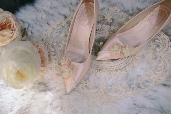 Champagne Pink Heels Marie Antoinette Rococo Baroque Bridal - Etsy