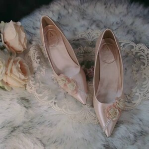 Champagne Pink Heels Marie Antoinette Rococo Baroque Bridal Heels Paris ...