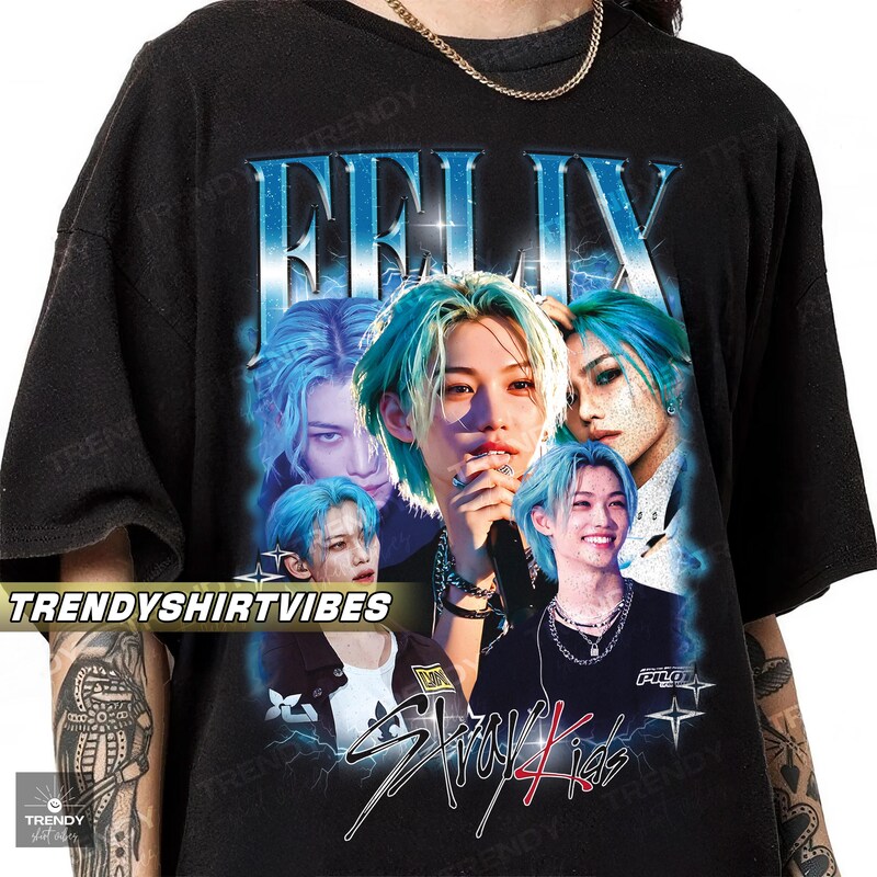 Stray Kids Blue Shirt - Etsy
