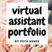 Virtual Assistant Portfolio Template - Services Guide - Etsy
