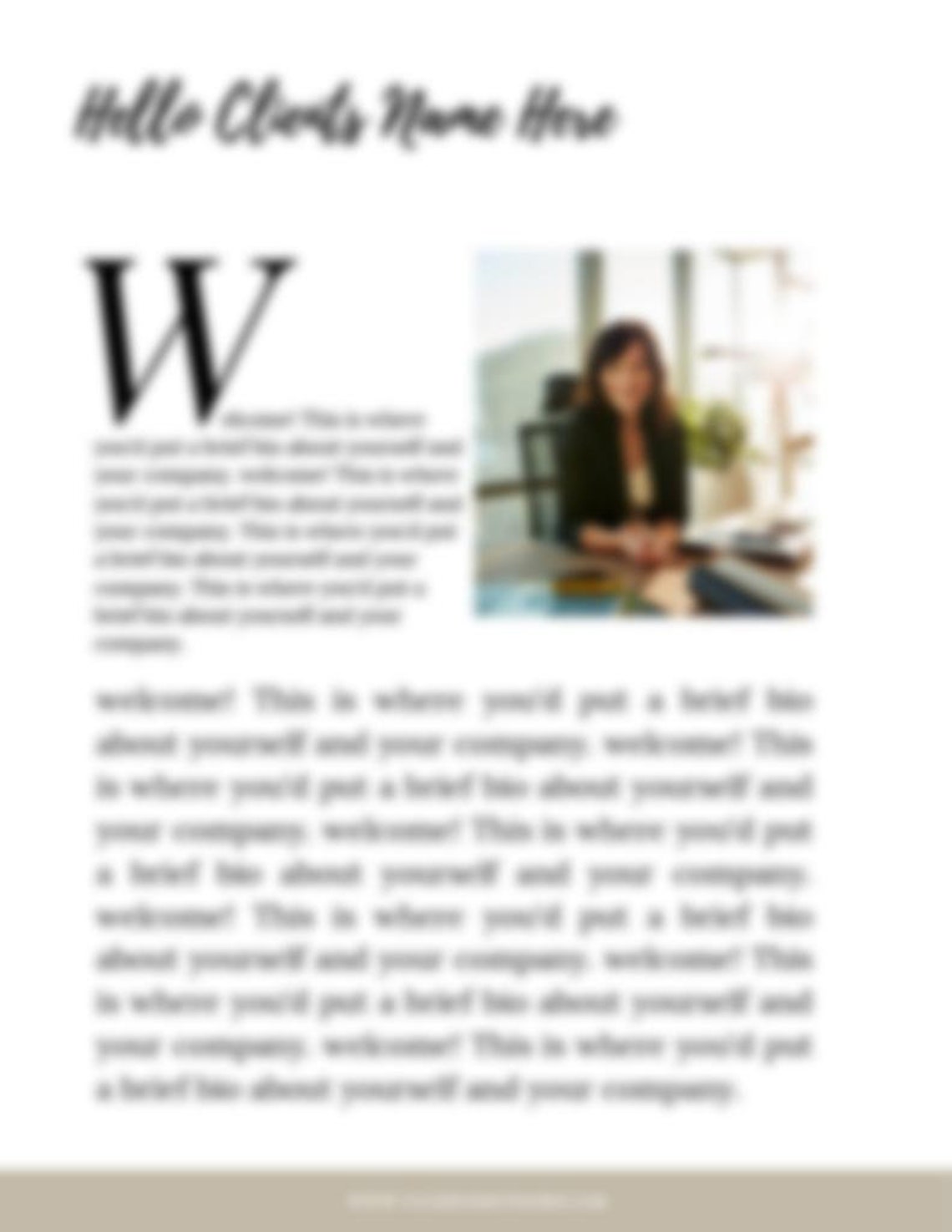 Virtual Assistant Portfolio Template - Services Guide - Etsy