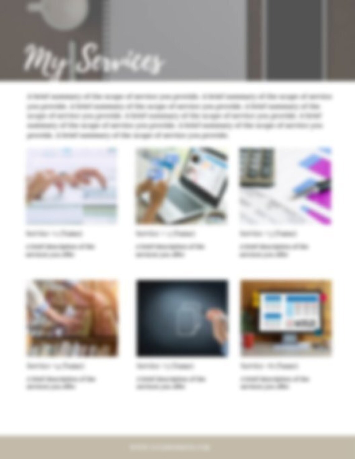 Virtual Assistant Portfolio Template - Services Guide - Etsy