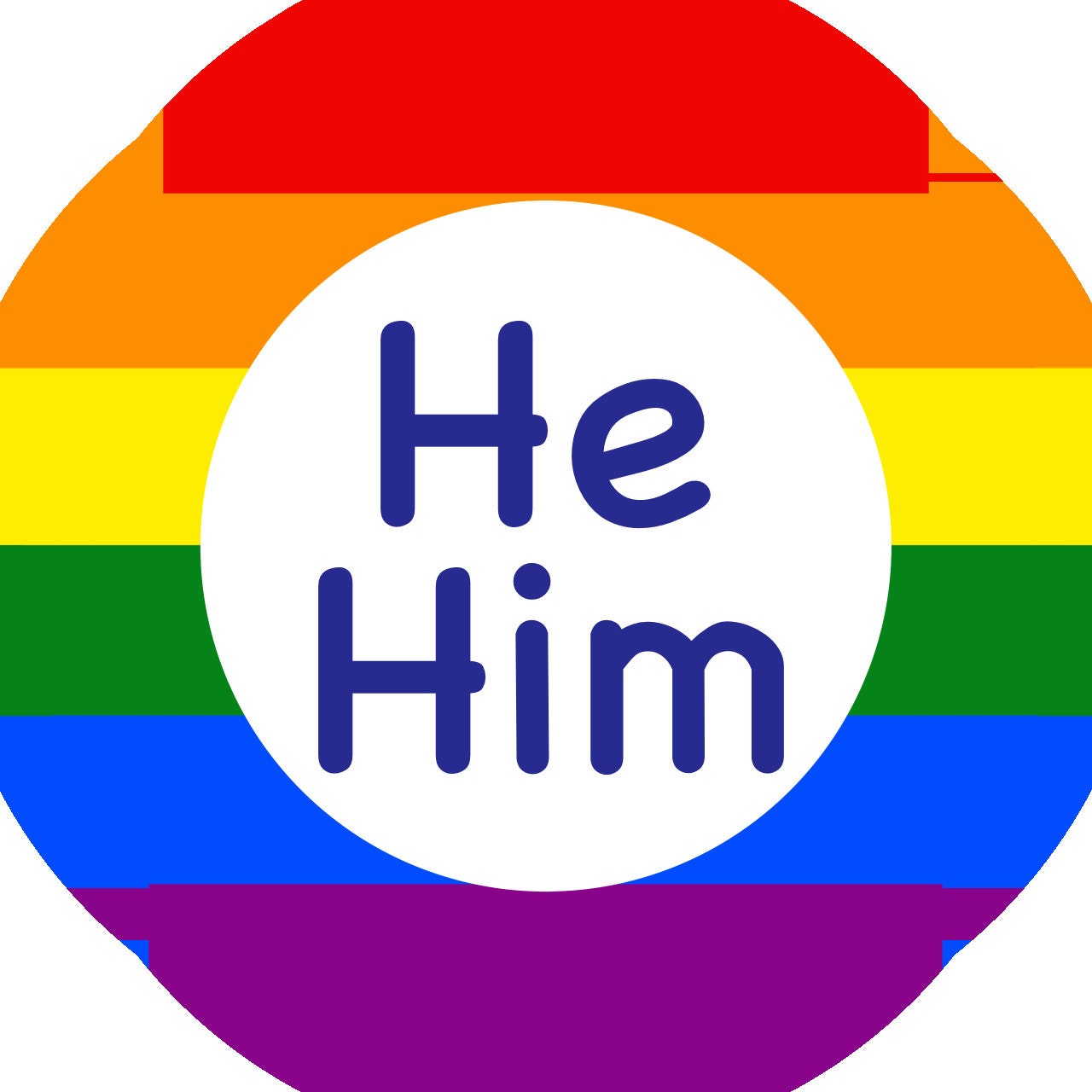 Custom Pronoun Badge With Custom Flag Background - Etsy