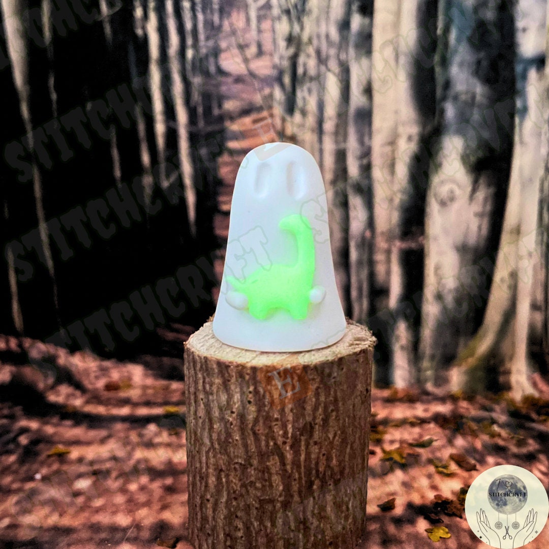 ADOPT A GHOST: Handmade Little Ghostie Holding a Tiny Glowing ...