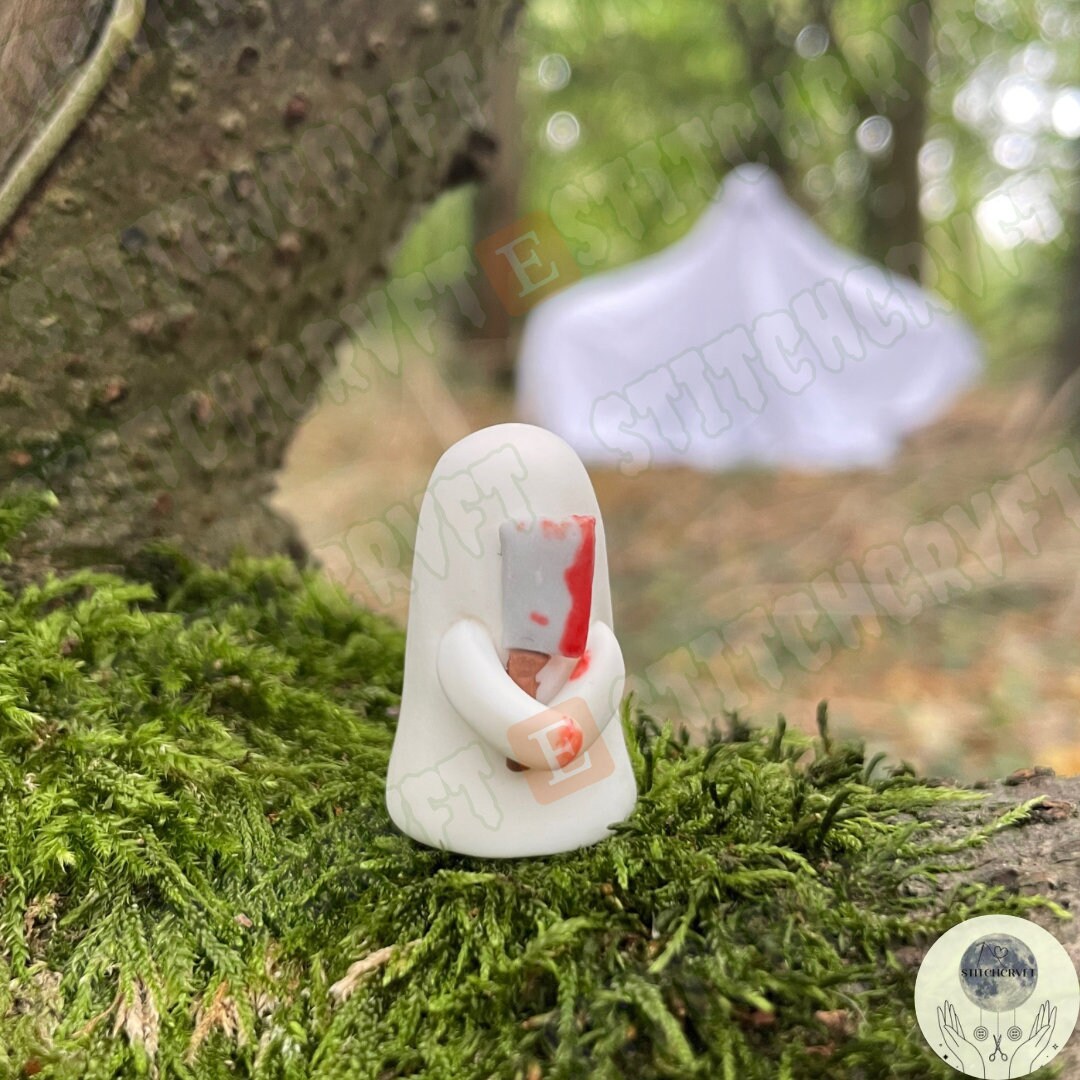ADOPT A GHOST | Butcher Ghost Holding Secret Utensil | Handmade to ...