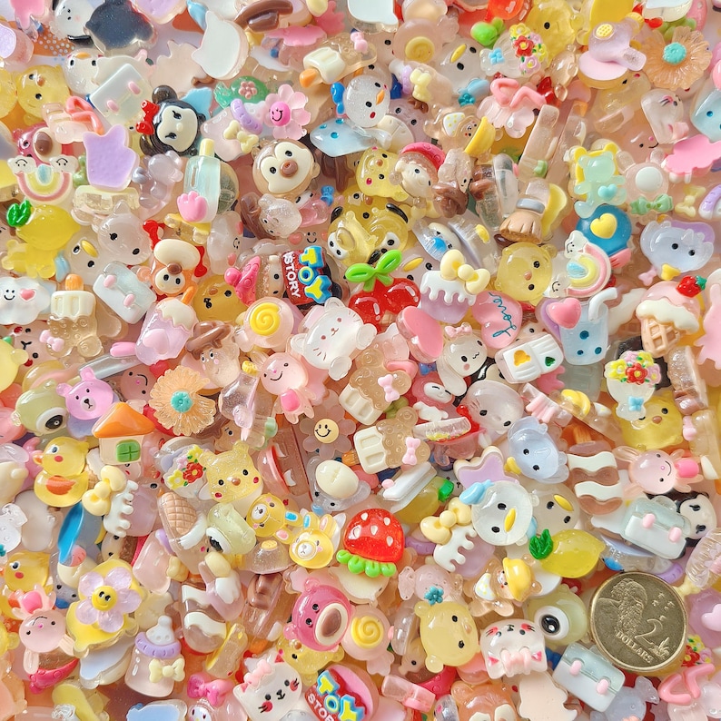 50ml of Cute Small Mini Decoden Resin Charms Featured Spong Bob Holiday ...