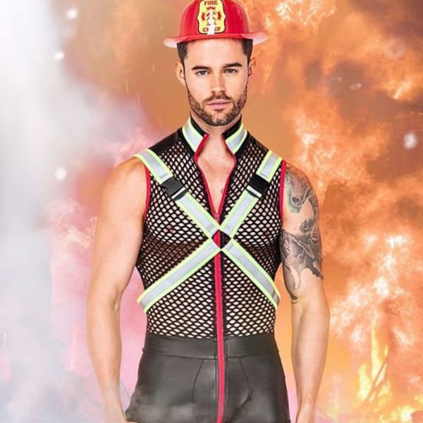 Mens Fireman Costume - Etsy