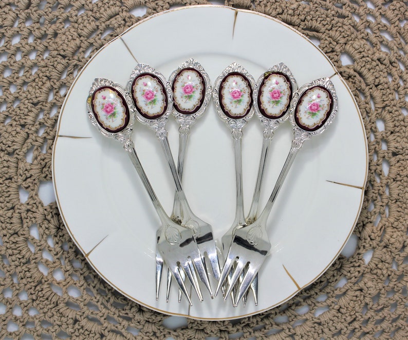 Vintage Silver Plated Dessert Spoon and Fork - Etsy Australia
