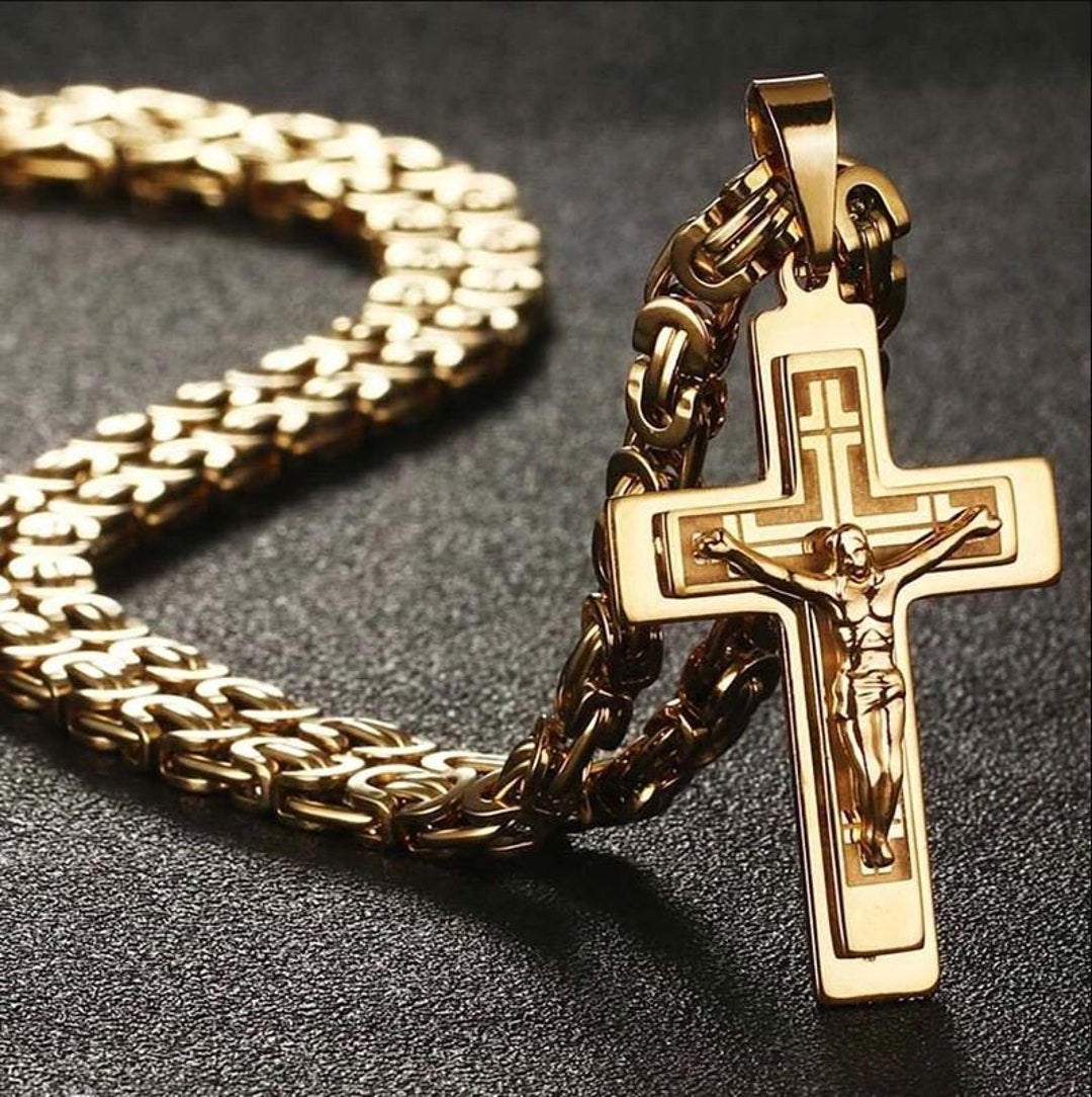 Jesus Christ Crucifix, the Cross Pendant, Catholic Crucifix Necklace ...