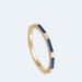 Multiple Color Enamel Gold Filled Bands ~ Silver Band Ring ~ Simple ...