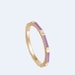 Multiple Color Enamel Gold Filled Bands ~ Silver Band Ring ~ Simple ...
