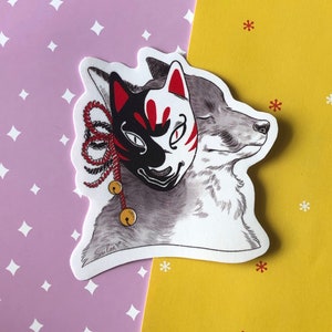 Sticker Kitsune Holo - Etsy