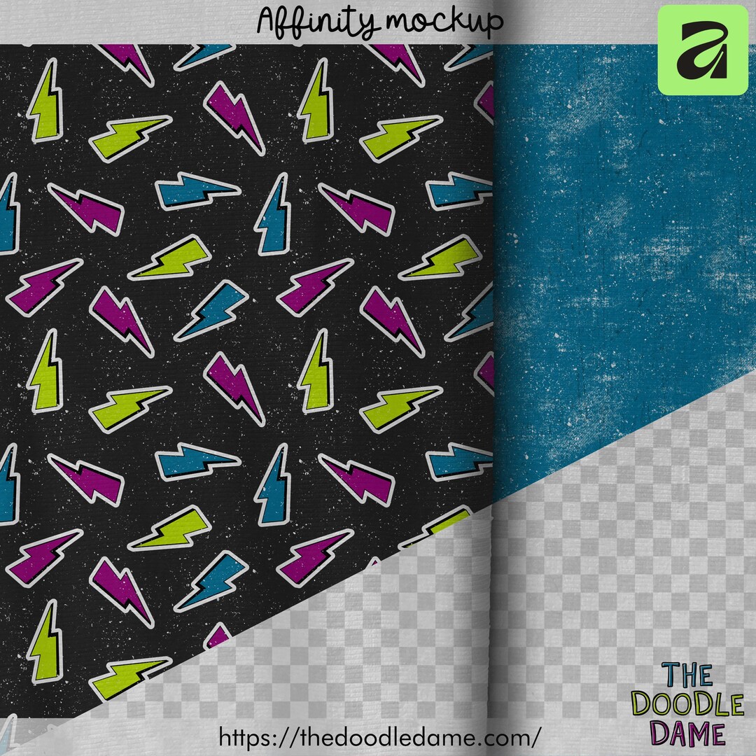Realistic Mockup of Folded Cotton Fabric for Affinity. Showcase a Main ...