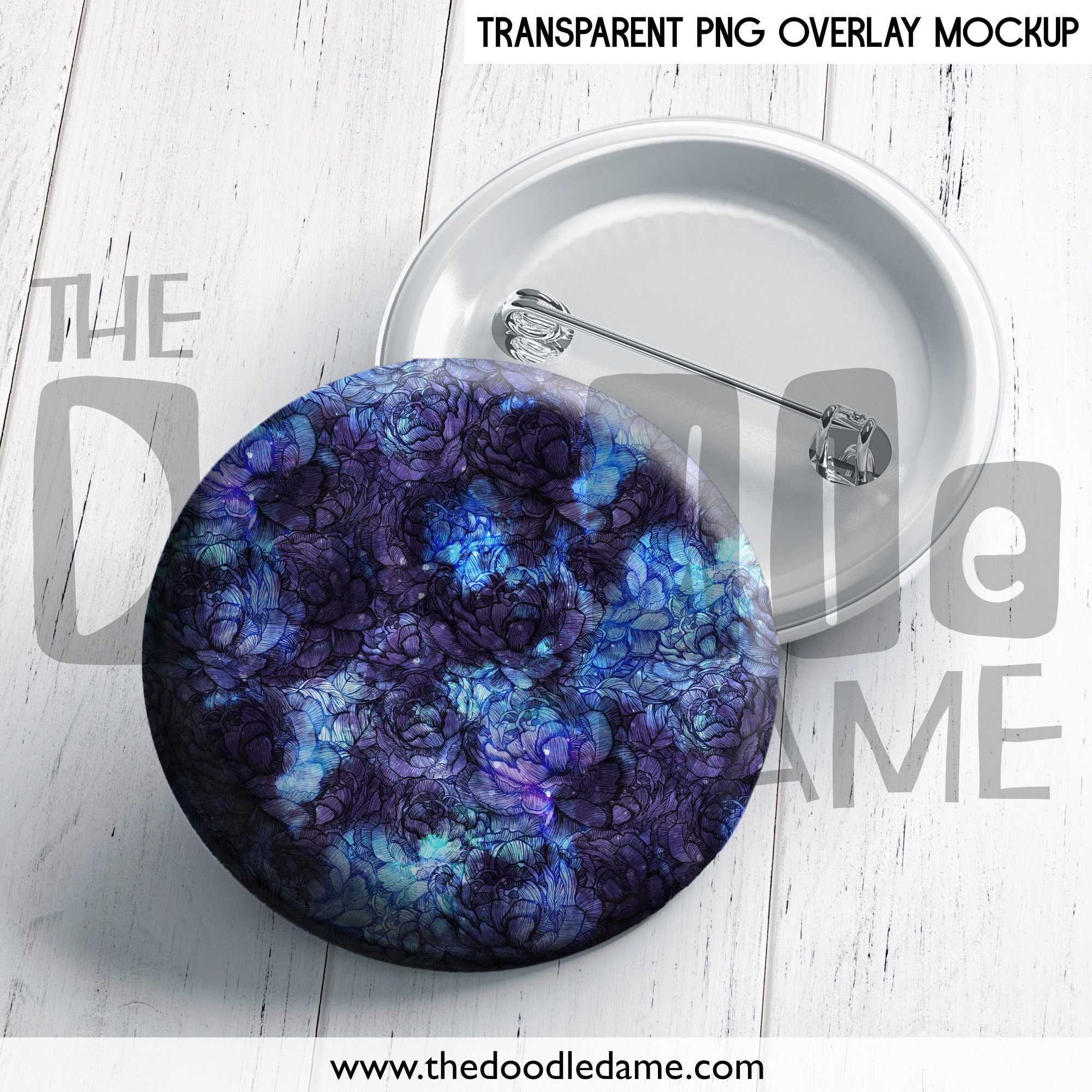 Transparent PNG Overlay Mockup of Pin Badge - Basic Mockup - Canva ...