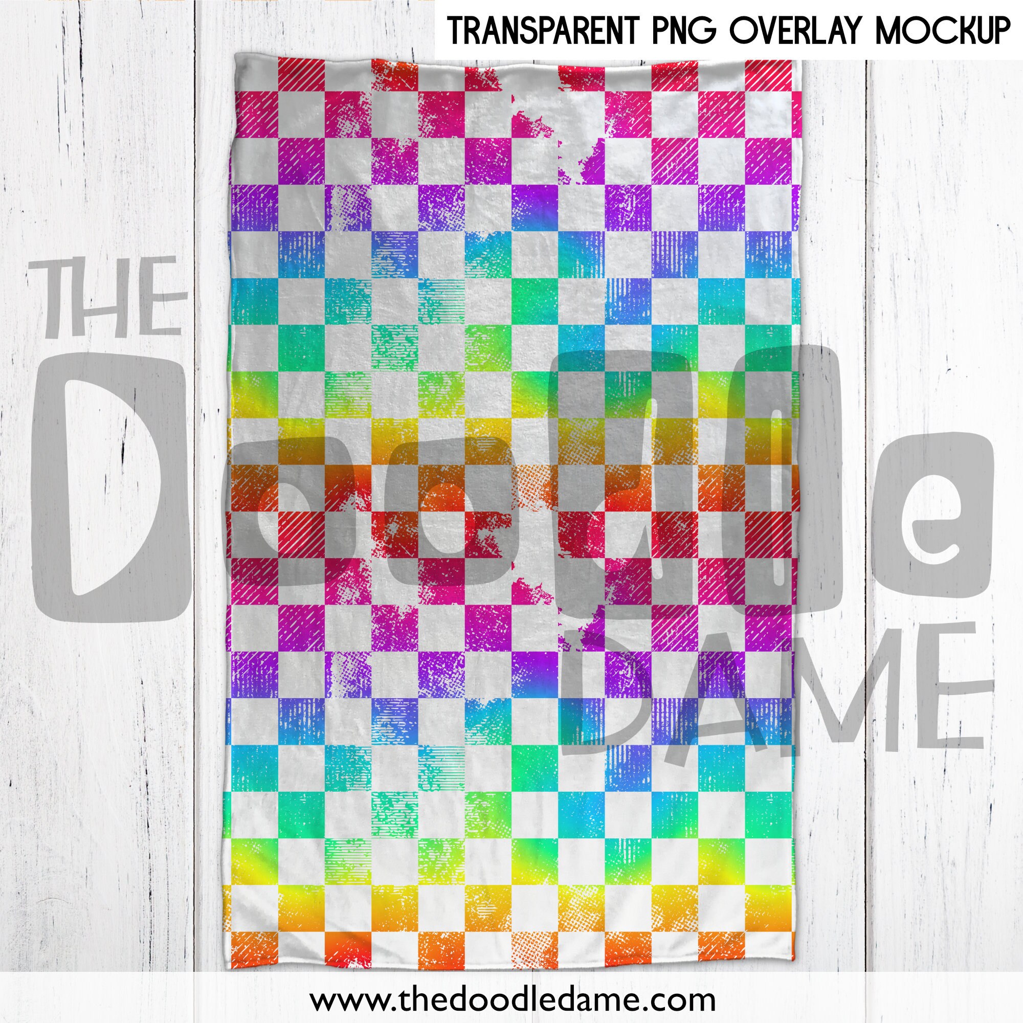Transparent PNG Overlay Mockup of a Fleece Blanket - Basic Mockup ...