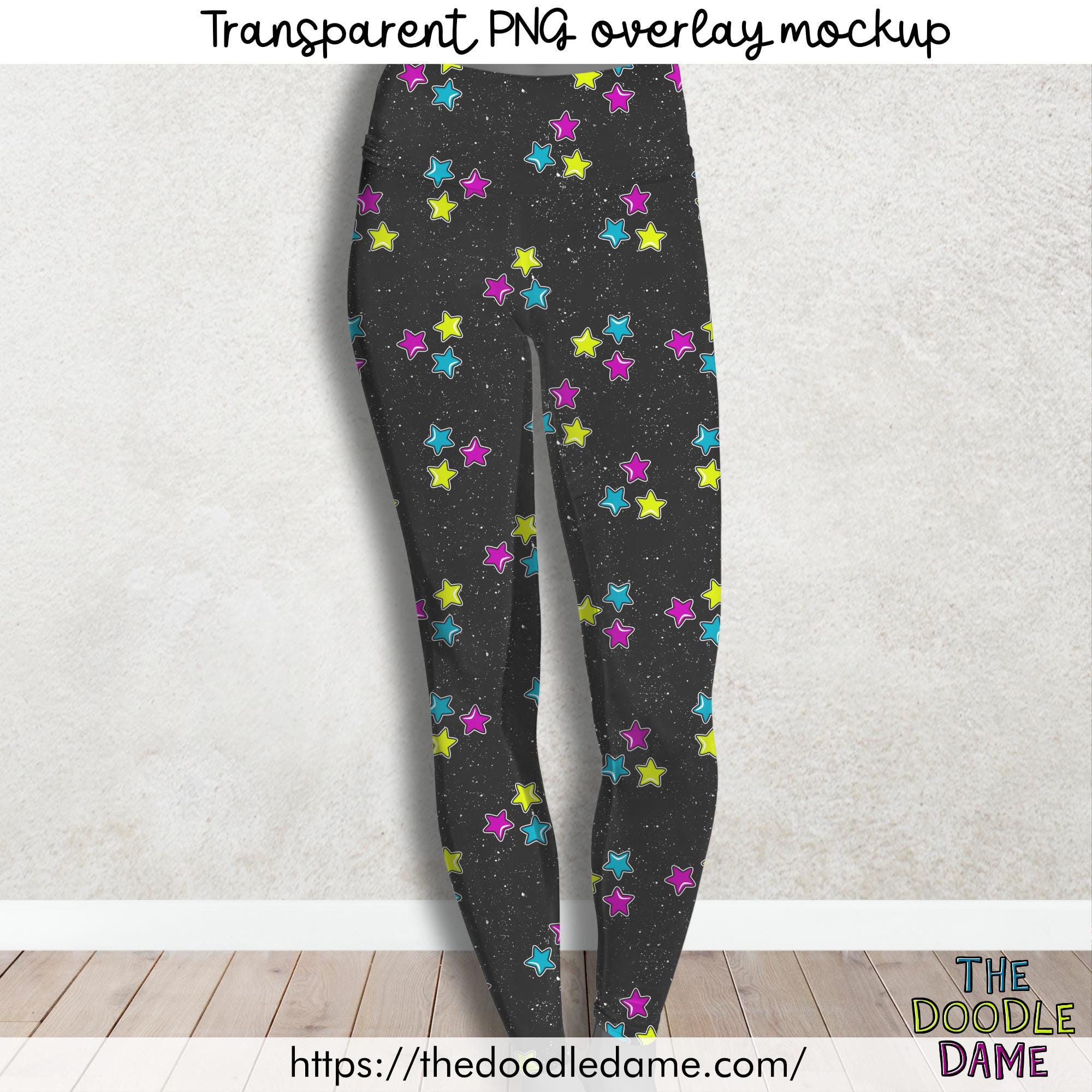 Transparent PNG Overlay Mockup of Leggings on a Dark Grey Mannequin ...