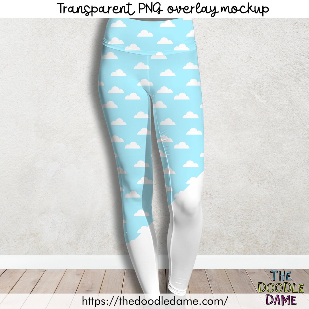 Transparent PNG Overlay Mockup of Leggings on a Dark Grey Mannequin ...