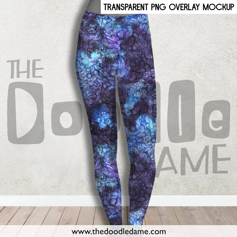 Transparent PNG Overlay Mockup of Leggings on a Dark Grey Mannequin ...