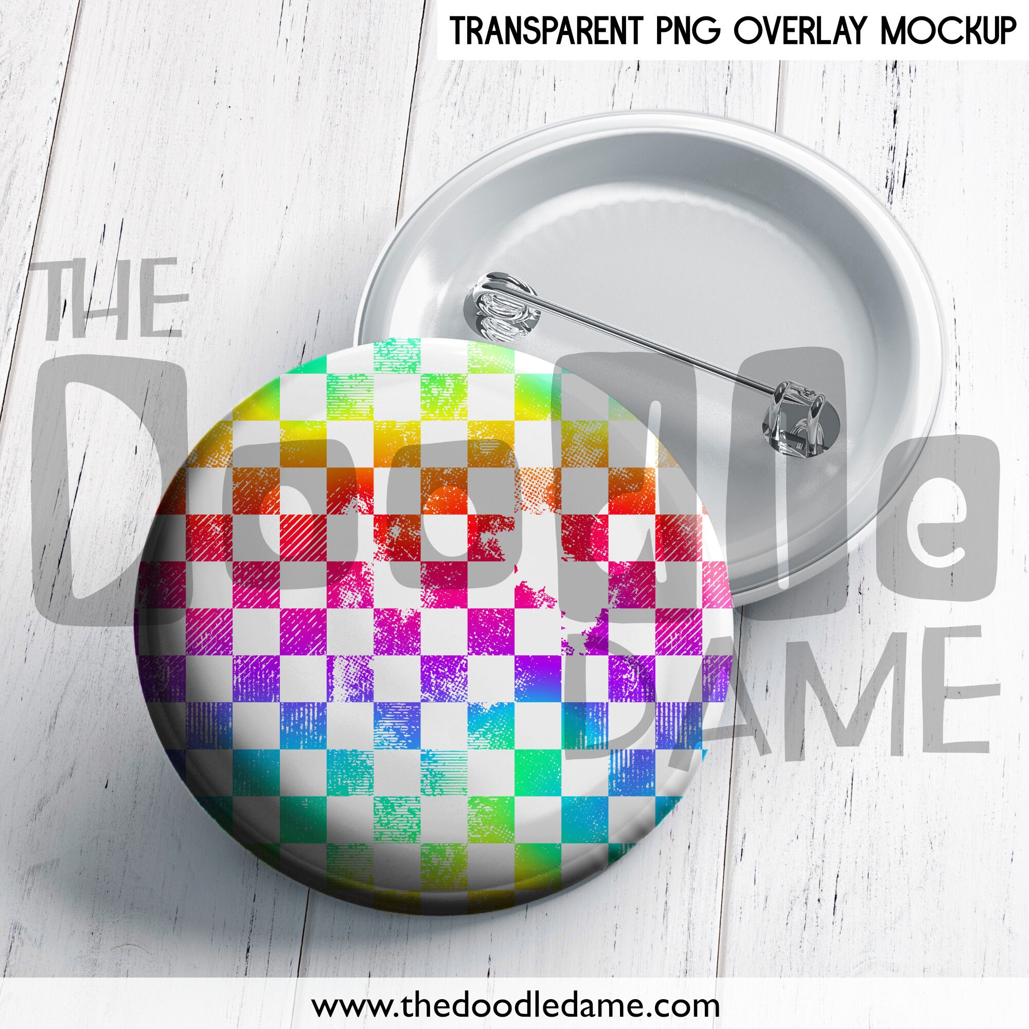 Transparent PNG Overlay Mockup of Pin Badge - Basic Mockup - Canva ...