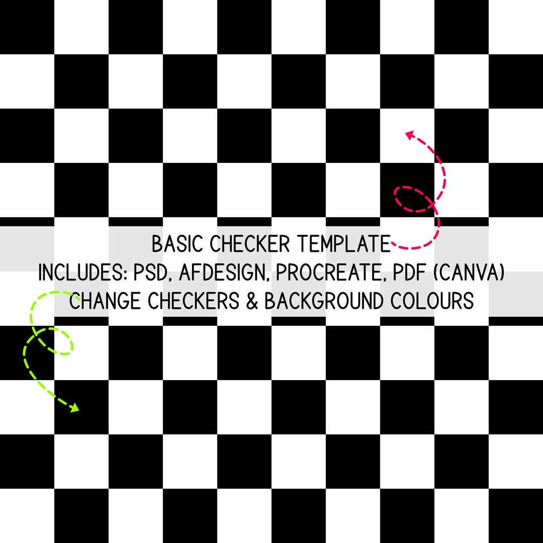 Easy Basic Checker Coord Maker. Layout Template. Beginner Friendly ...